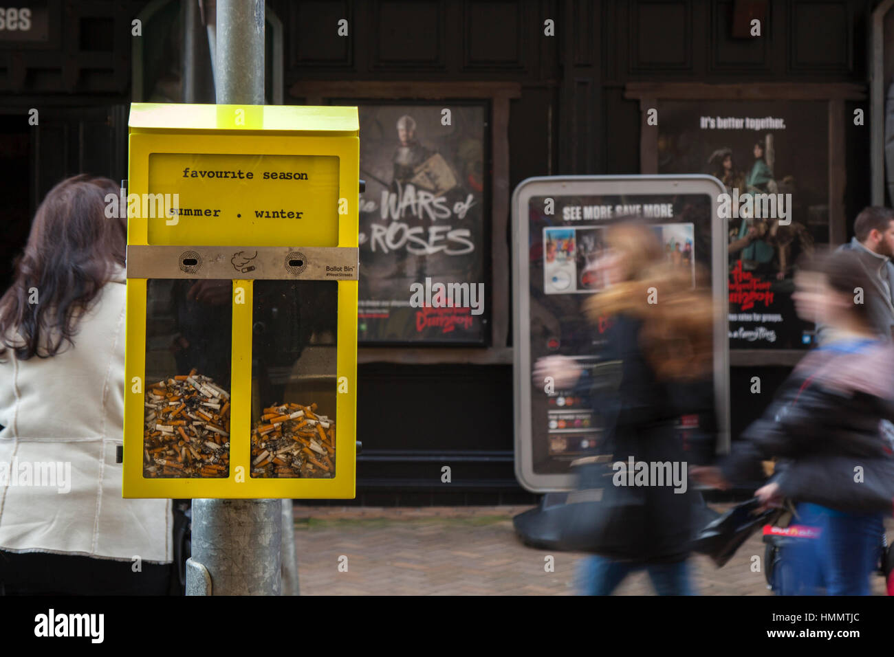 Cigarette butt public litter bins and outdoor waste ashtrays. New ...