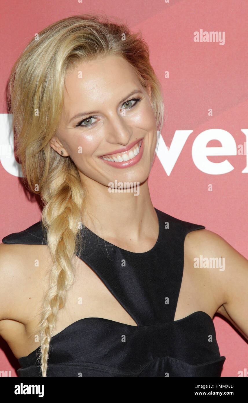 Karolina Kurkova arrives at the NBCUniversal TCA Press Tour on January ...