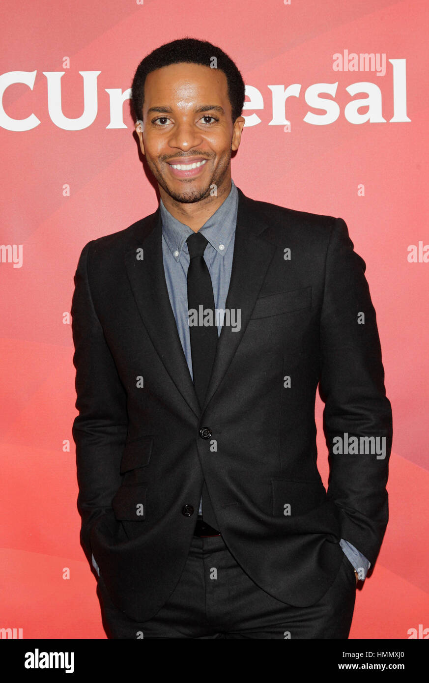 Andre Holland arrives at the NBCUniversal TCA Press Tour on January 6 ...