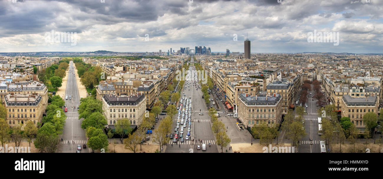 Avenues and skyscrapers, Paris Stock Photo - Alamy