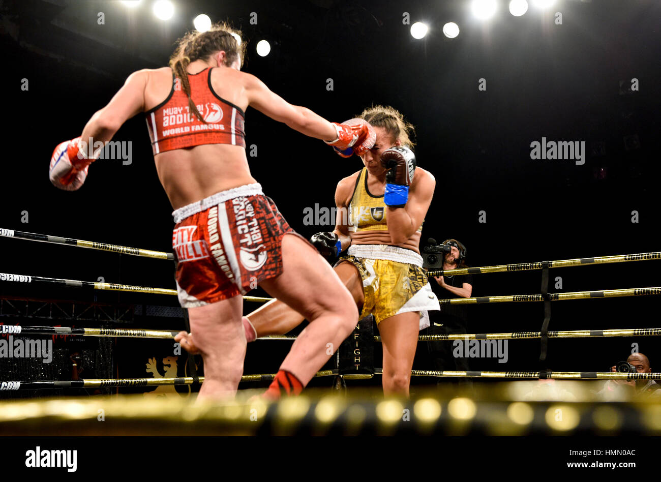 Mma ring girls hi-res stock photography and images - Alamy