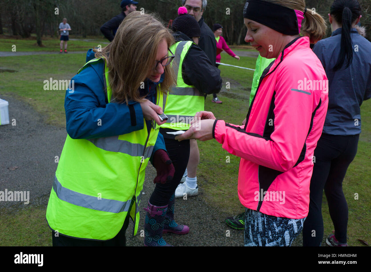 Volunteers jog on running hi-res stock photography and images - Alamy