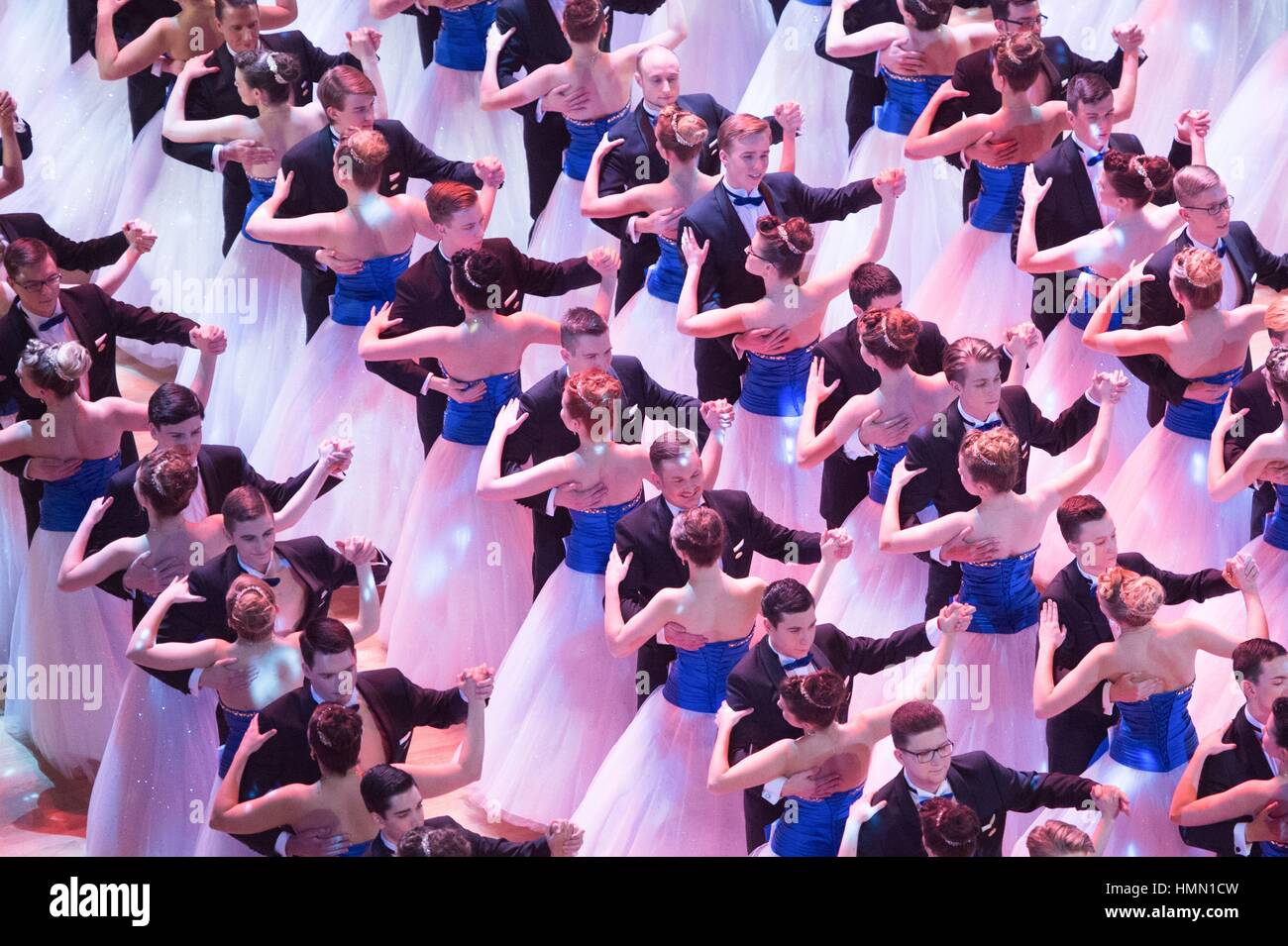 Dresden, Germany. 03rd Feb, 2017. Debutants dance at the 12th Semper ...