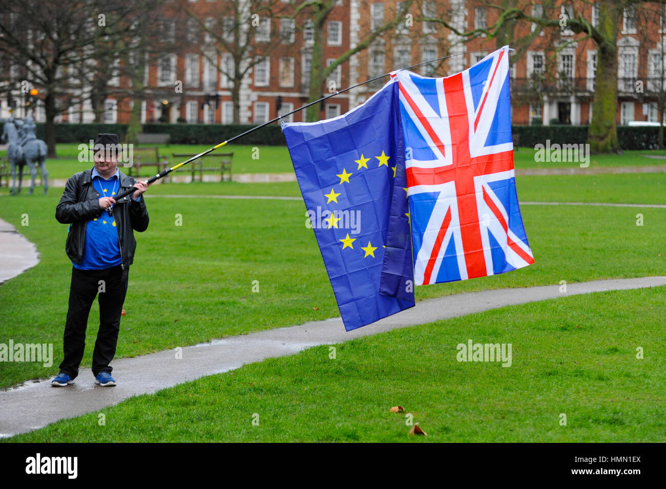 Man carrying us flag hi-res stock photography and images - Alamy