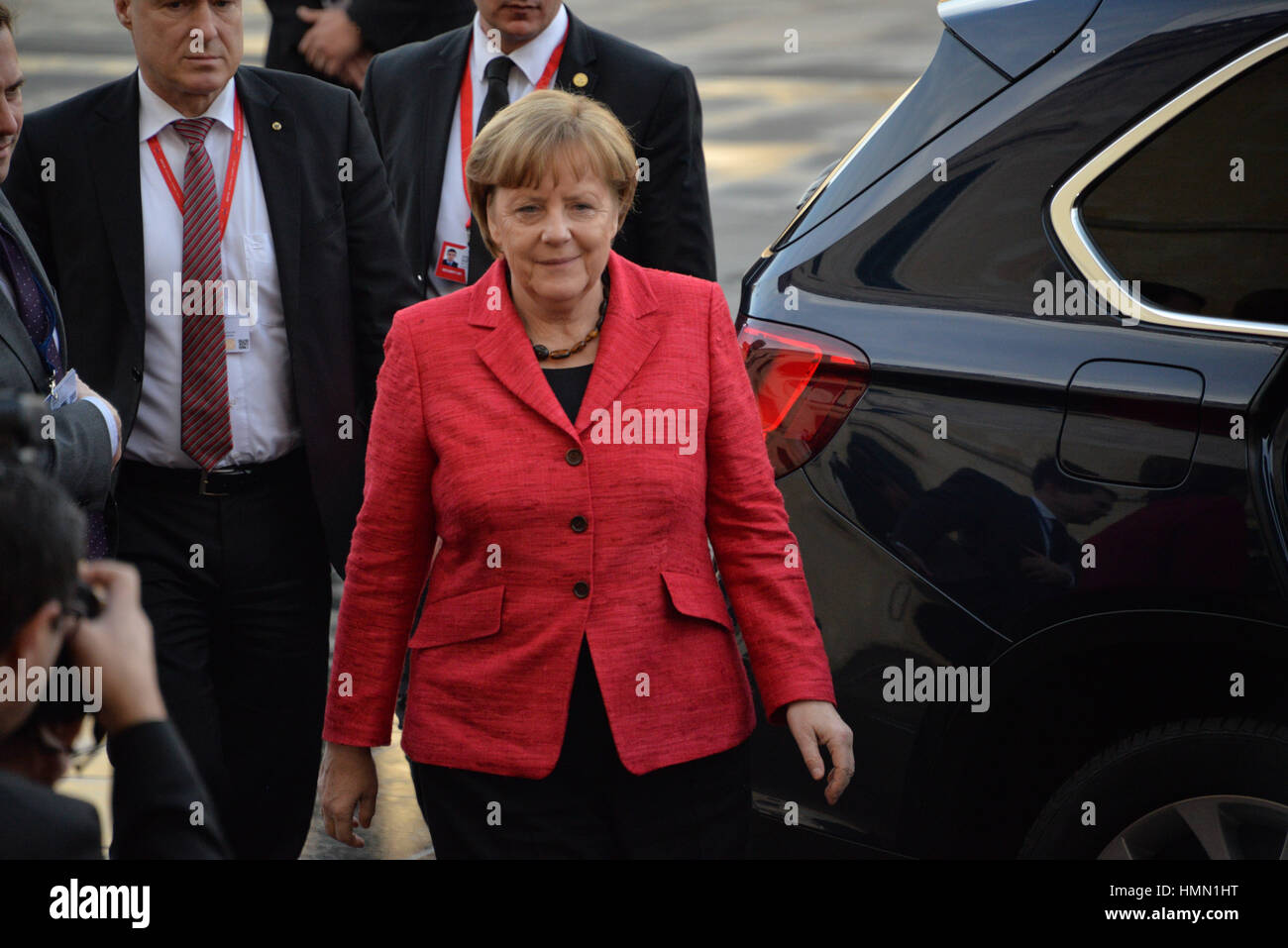 Valletta, Malta. 3rd February, 2017. German Chancellor Angela Merkel ...