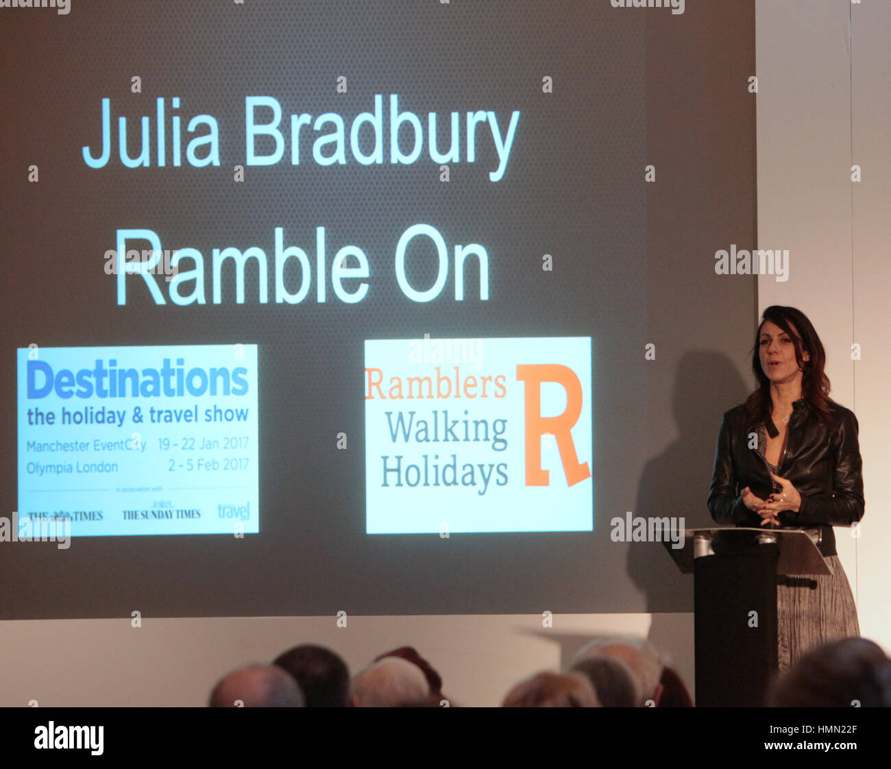 London 04 Feb 2017 Julia Bradbury English television presenter ...