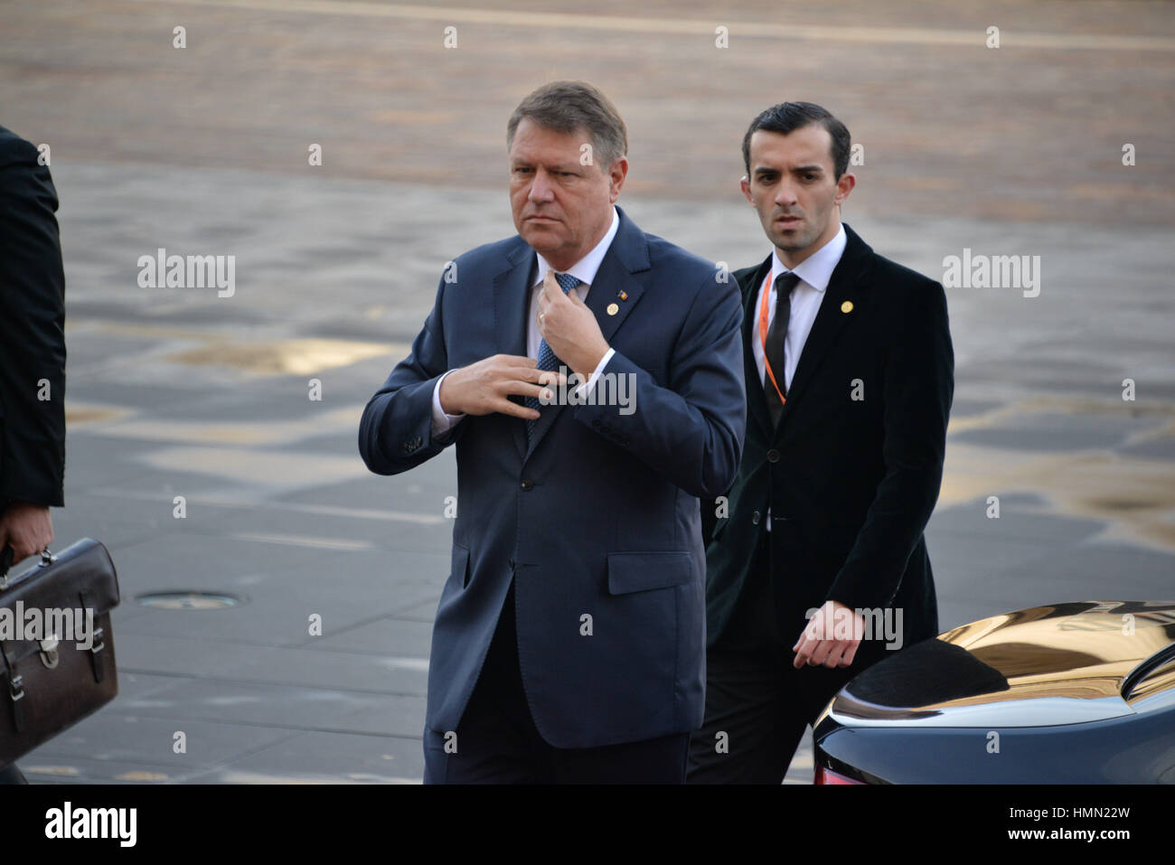 Valletta, Malta. 3rd February, 2017. Romanian President Klaus Werner ...