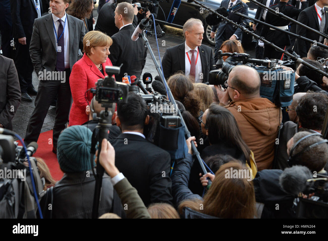 Valletta, Malta. 3rd February, 2017. German Chancellor Angela Merkel ...