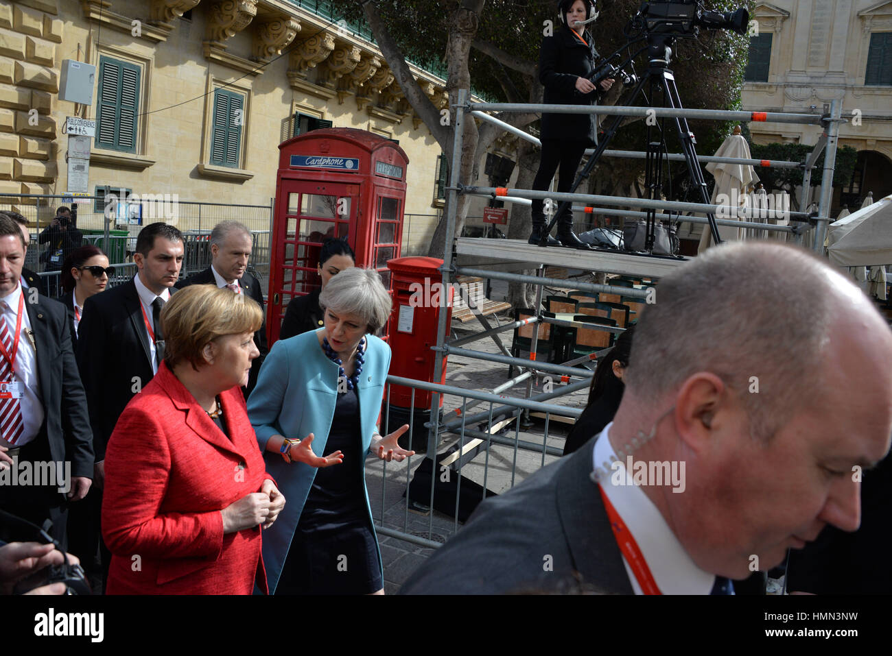 Valletta, Malta. 3rd February, 2017. German Chancellor Angela Merkel ...