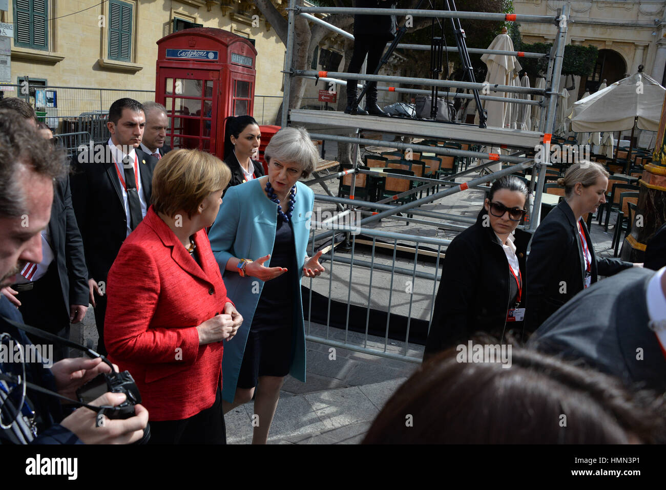 Valletta, Malta. 3rd February, 2017. German Chancellor Angela Merkel ...