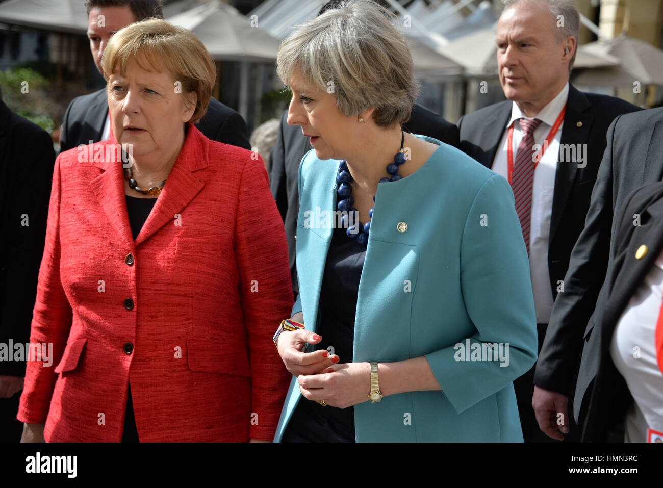 Valletta, Malta. 3rd February, 2017. German Chancellor Angela Merkel ...