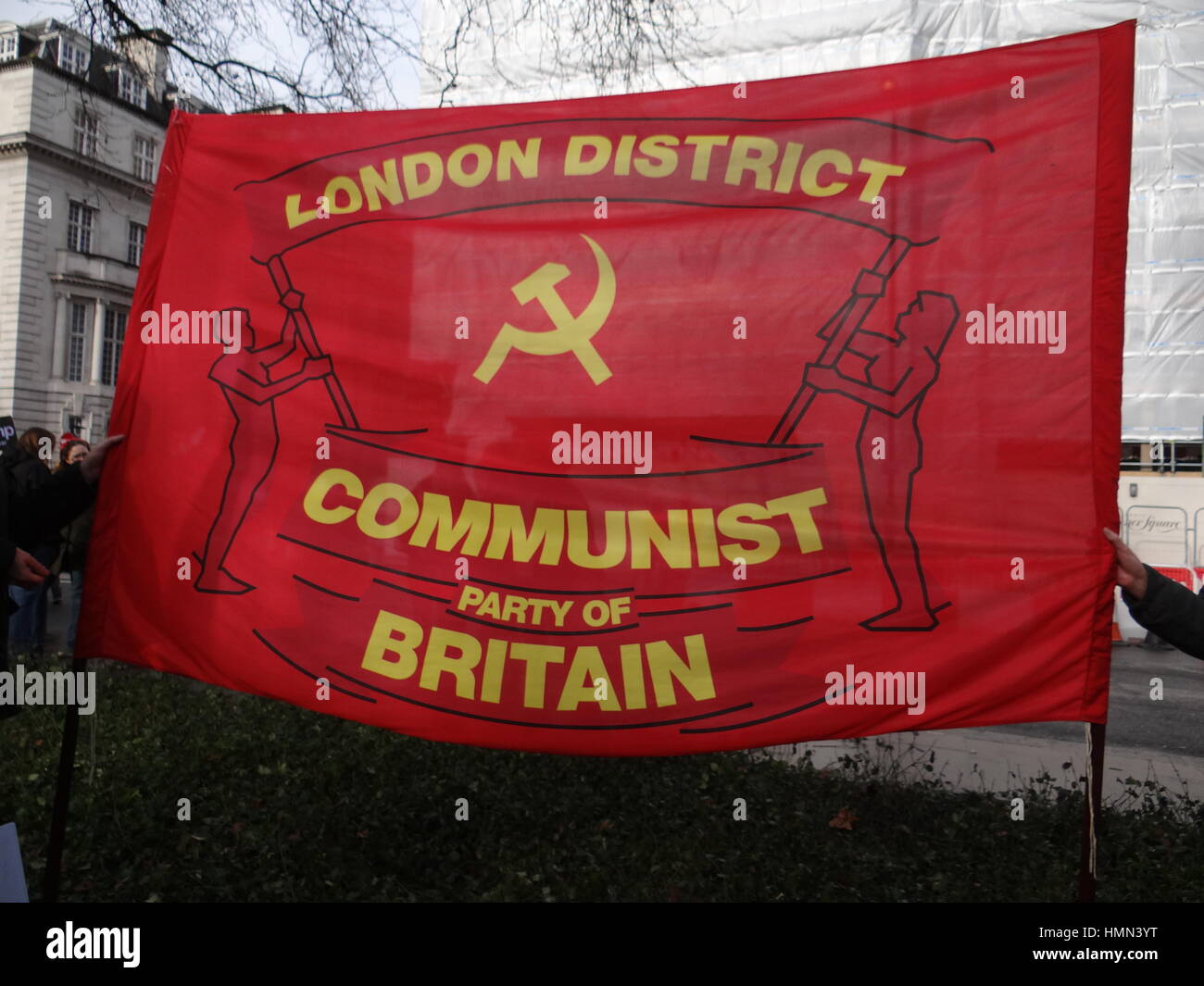 London, UK. 4th February, 2017. Anti ban Muslims protest at US Embassy ...