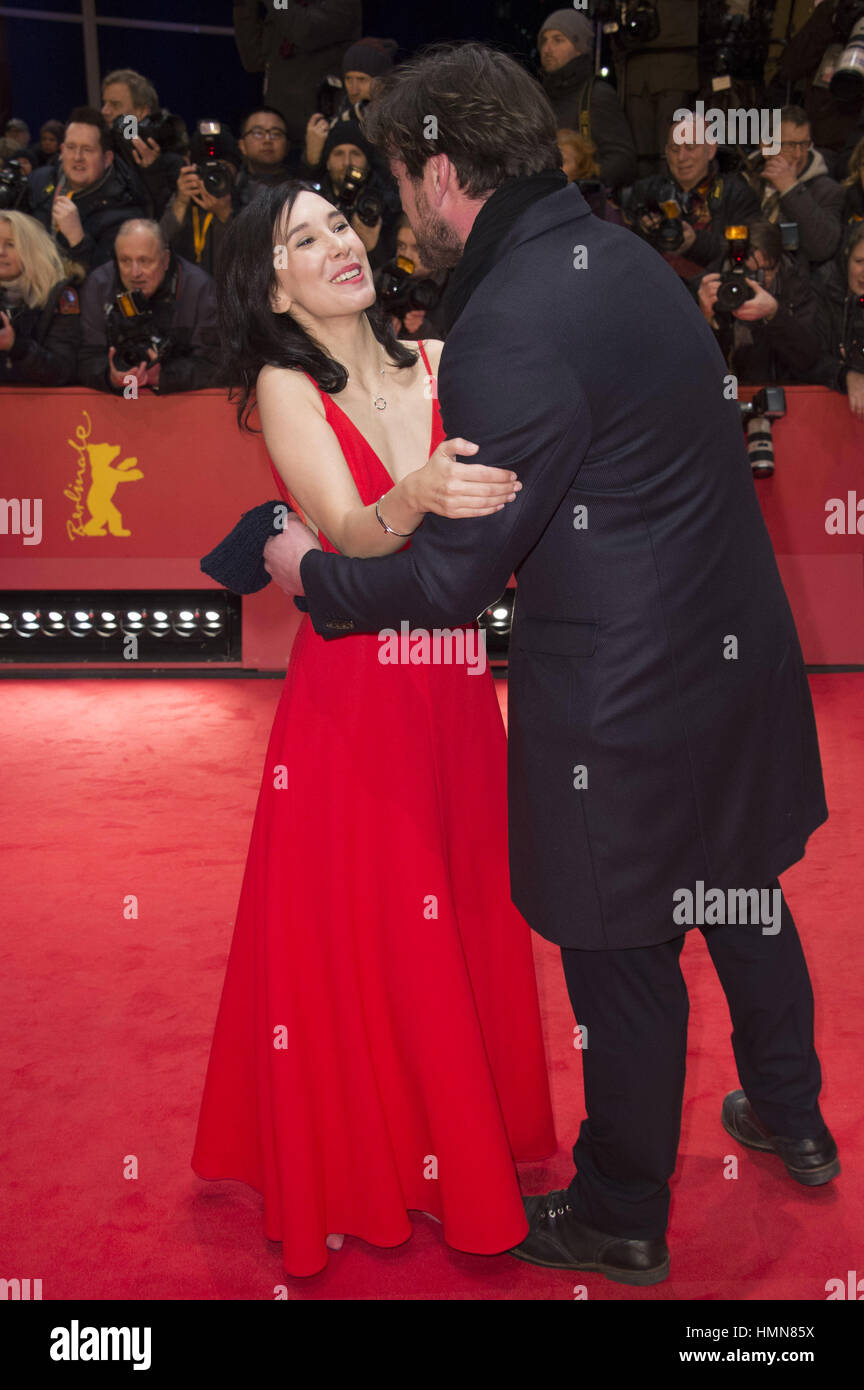 Berlin, Germany. 9th Feb, 2017. Sibel Kekilli and Ronald Zeherfeld ...