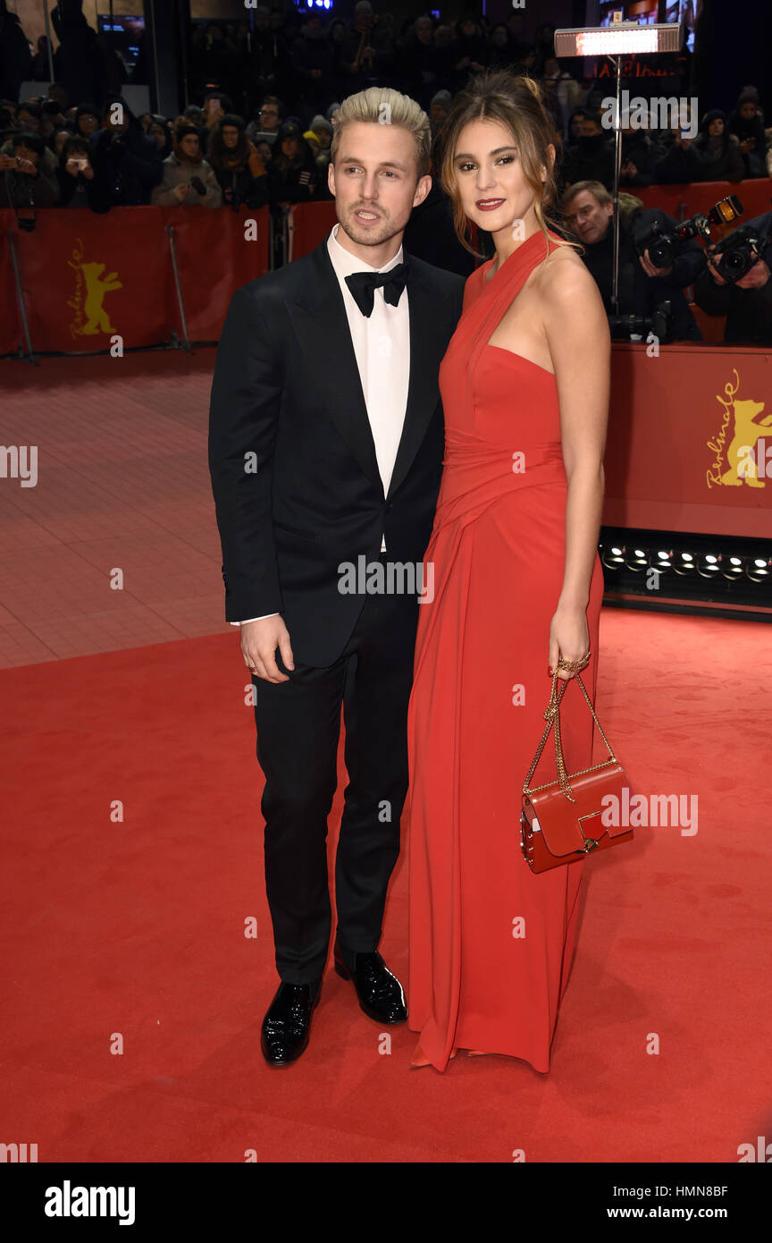 Berlin, Germany. 9th Feb, 2017. Stefanie Giesinger and her boyfriend ...