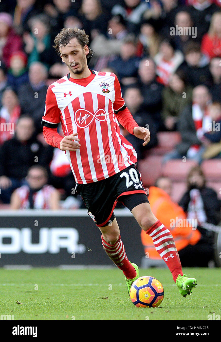 Southampton's Manolo Gabbiadini during the Premier League match at St ...