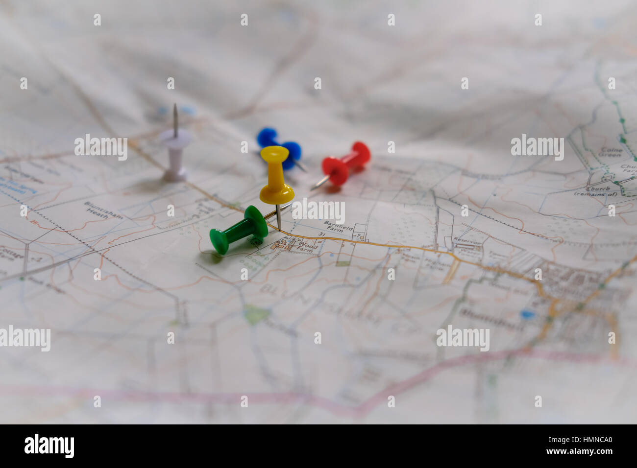 Coloured Map Pins High Resolution Stock Photography and Images - Alamy