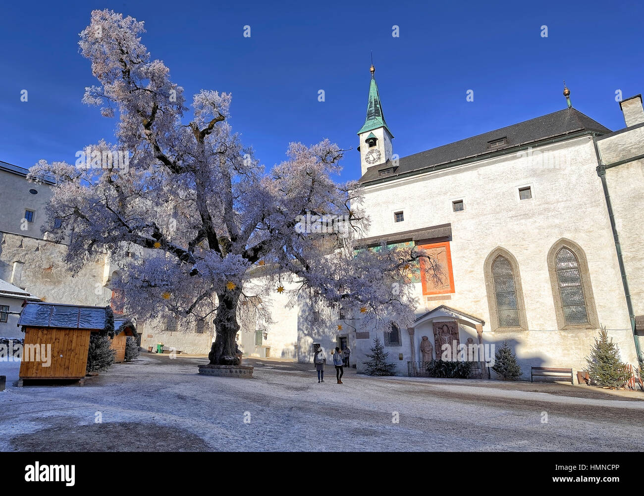 The inner main square of the Fortification of Salzburg (German: Festung ...