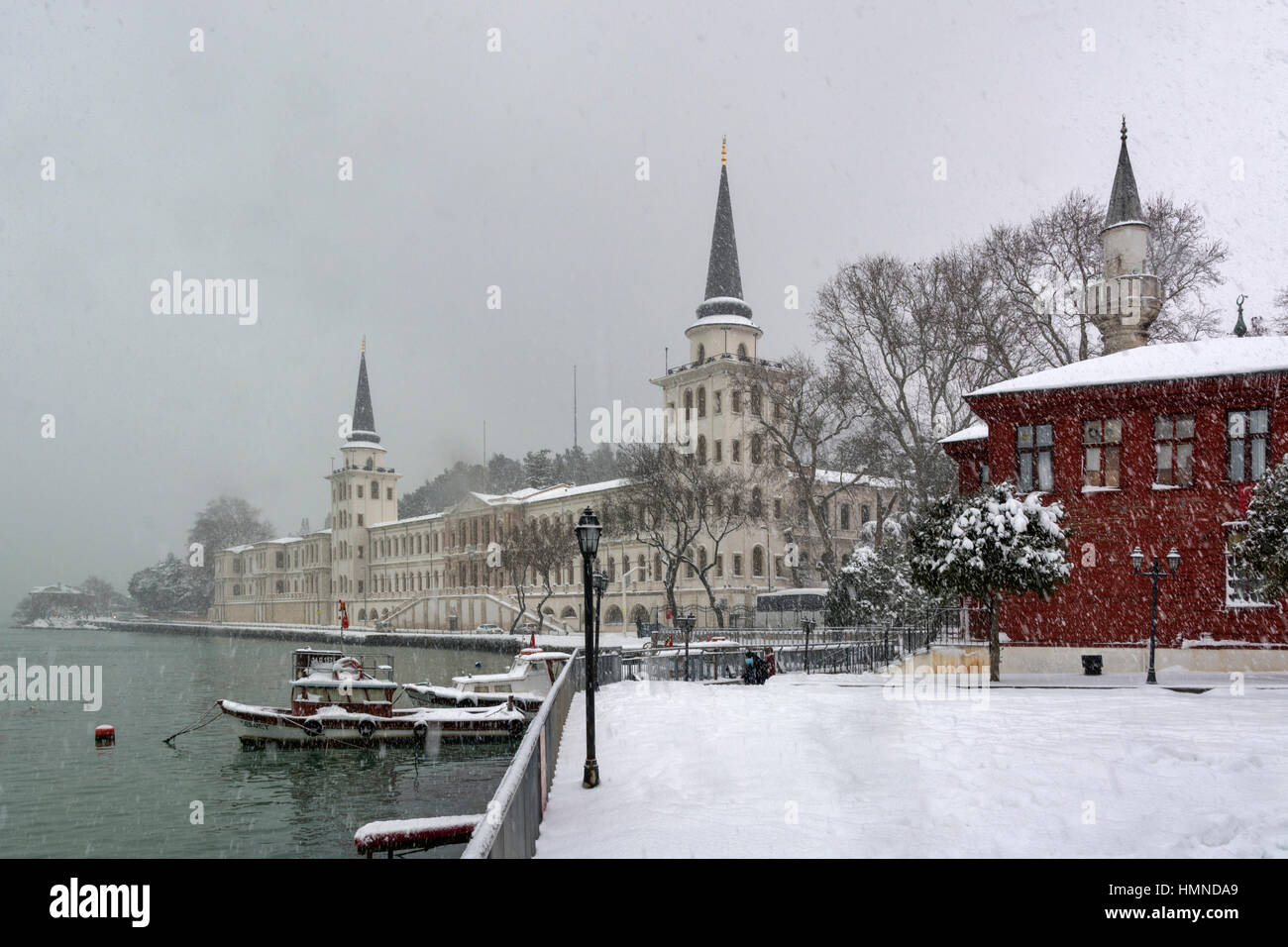 Kuleli Military High School at winter in Istanbul Stock Photo - Alamy