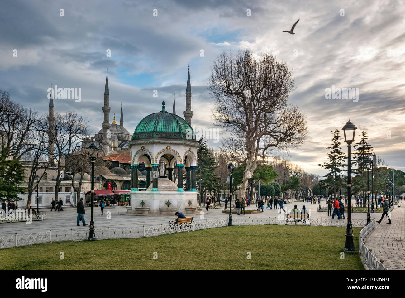Sultanahmet Square at late afternoon,Istanbul Turkey Stock Photo - Alamy