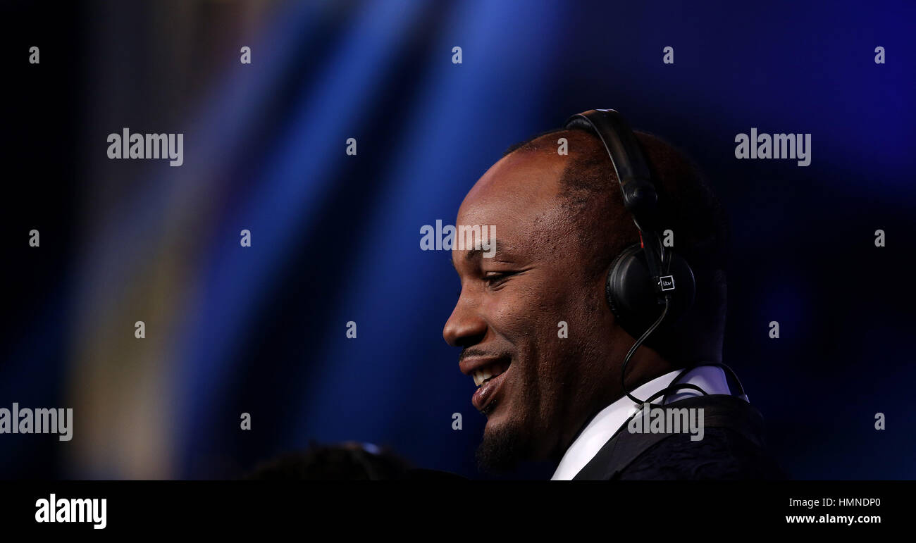 Former boxer Lennox Lewis at Olympia London Stock Photo - Alamy