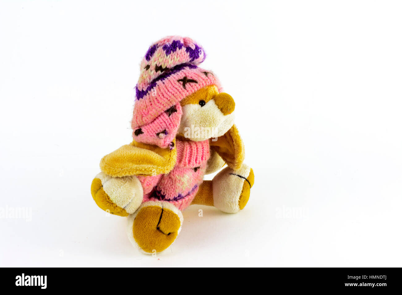 Soft and plush toys on a white background Stock Photo - Alamy