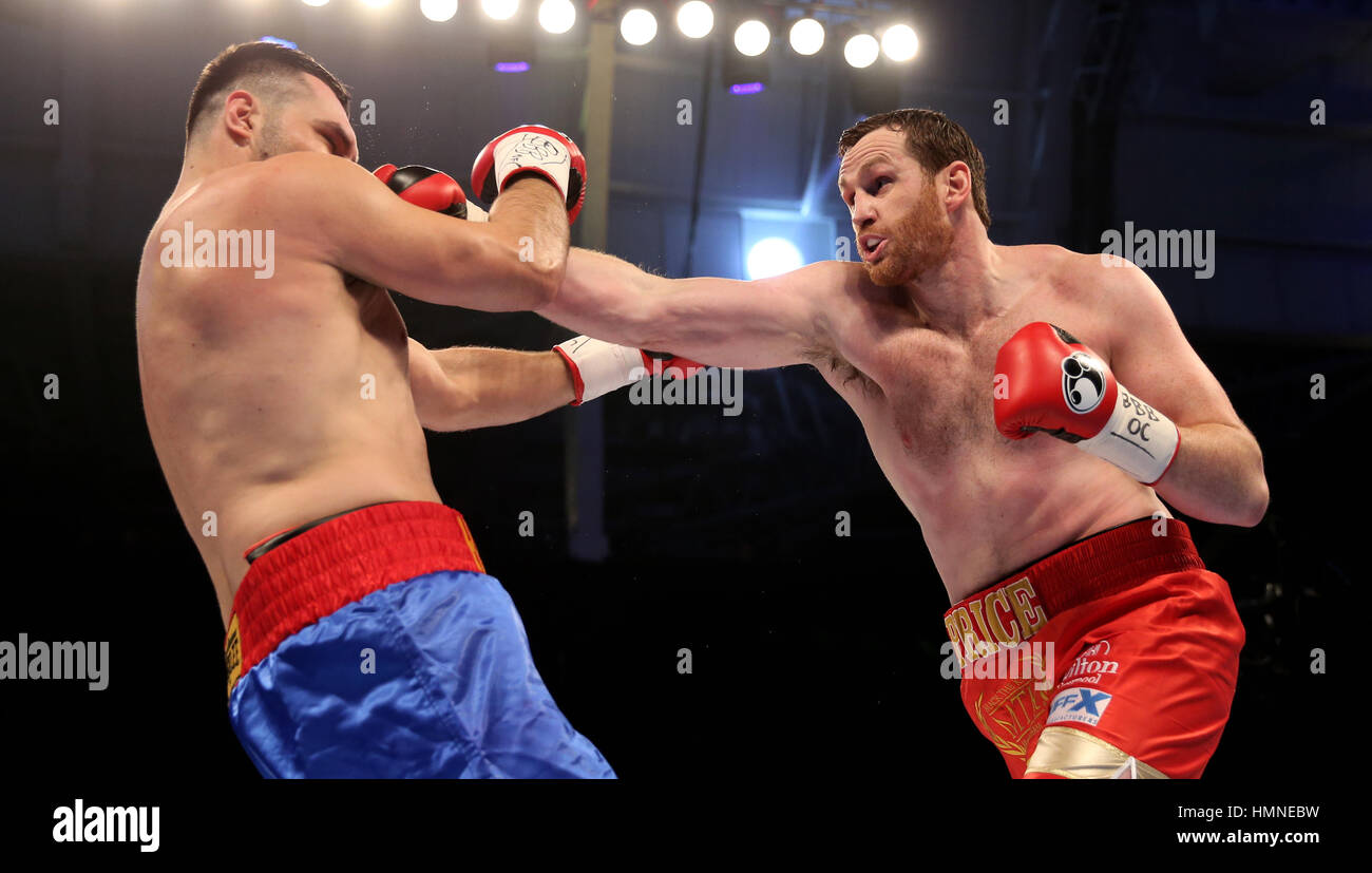 During wbo european heavyweight title bout olympia london hi-res stock ...