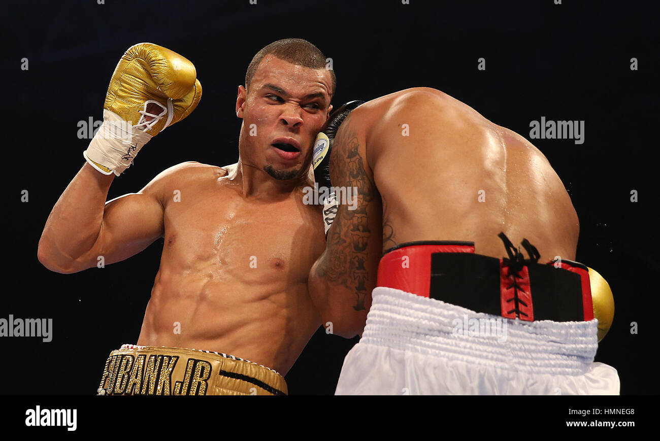 Renold Quinlan and Chris Eubank Jr during the IBO World super ...