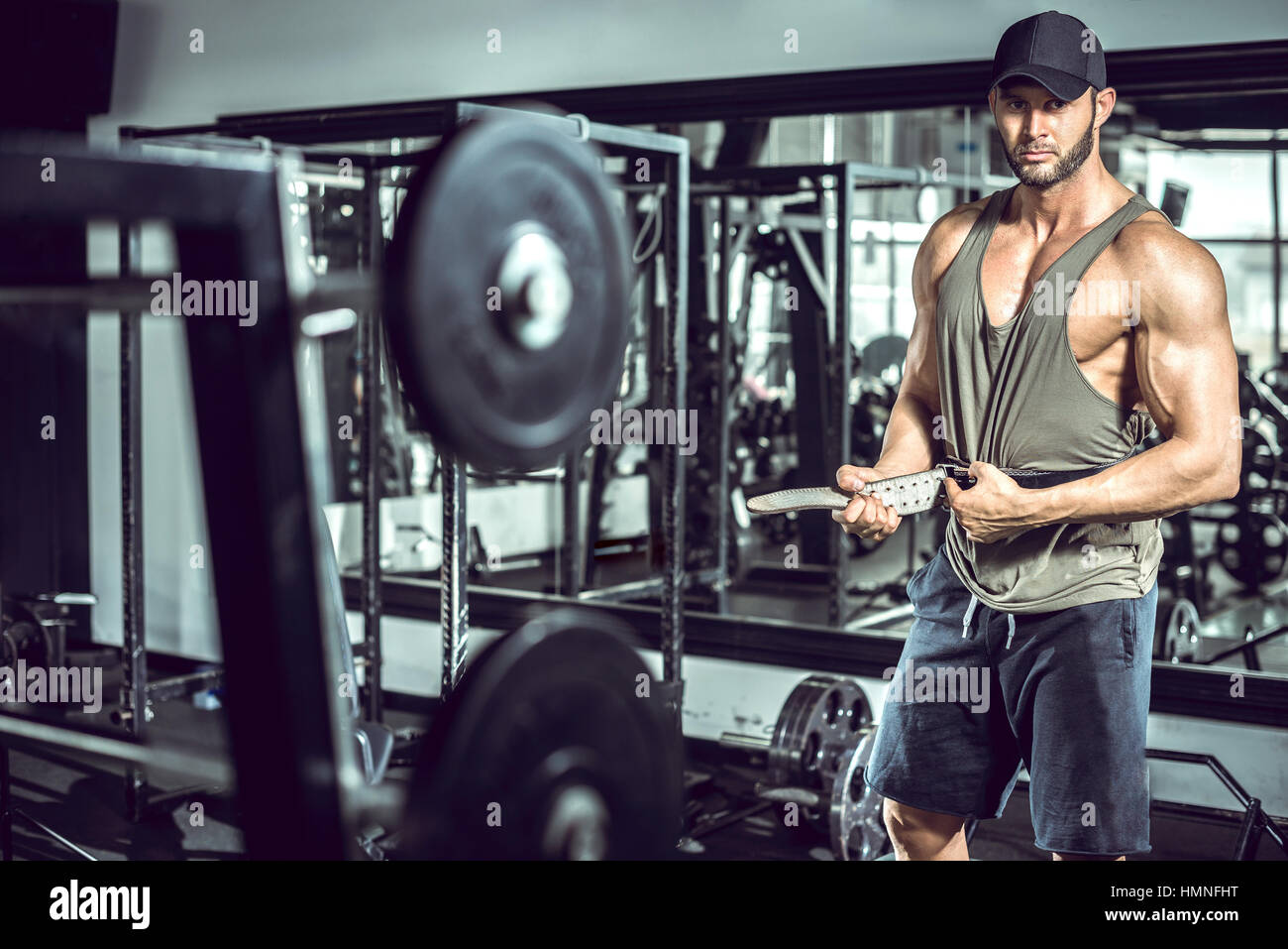 Bodybuilder belt hi-res stock photography and images - Alamy