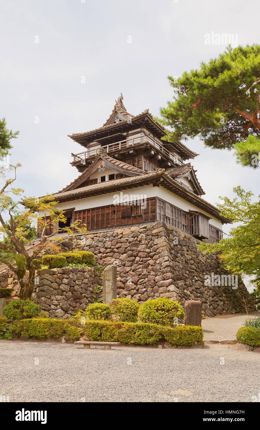 Main keep (tenshu) of Maruoka Castle (circa 1576). The oldest of only ...