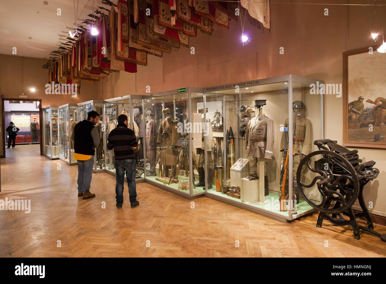 Second World War exhibition in Polish Army Museum in Warsaw, Poland ...