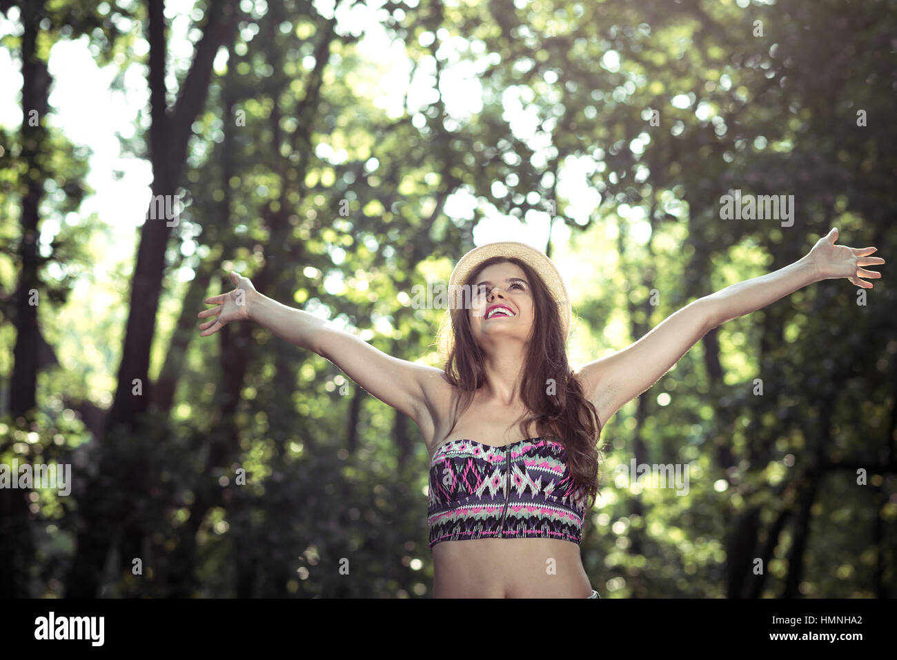 Spread spreading arms hands hi-res stock photography and images - Alamy