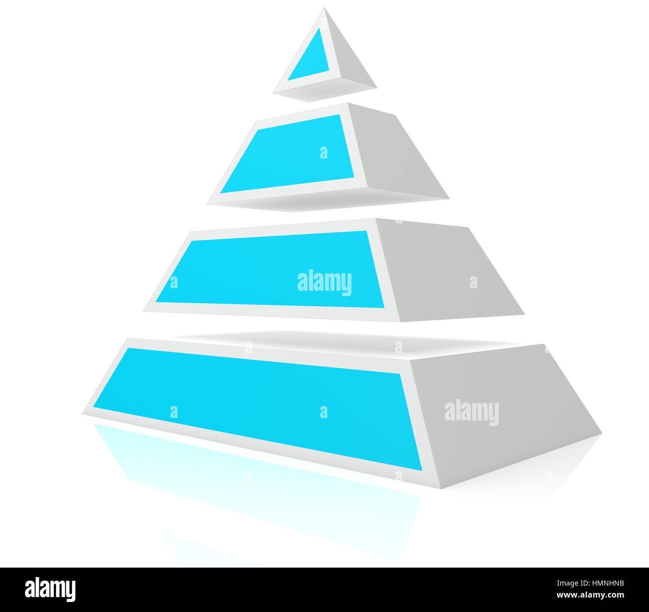 Pyramid diagram Cut Out Stock Images & Pictures - Alamy