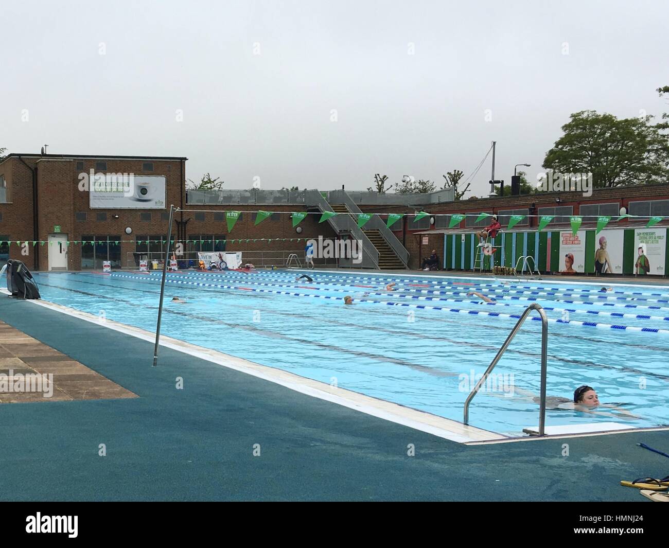 Charlton Lido's heated 50m outdoor swimming pool in Hornfair Park ...