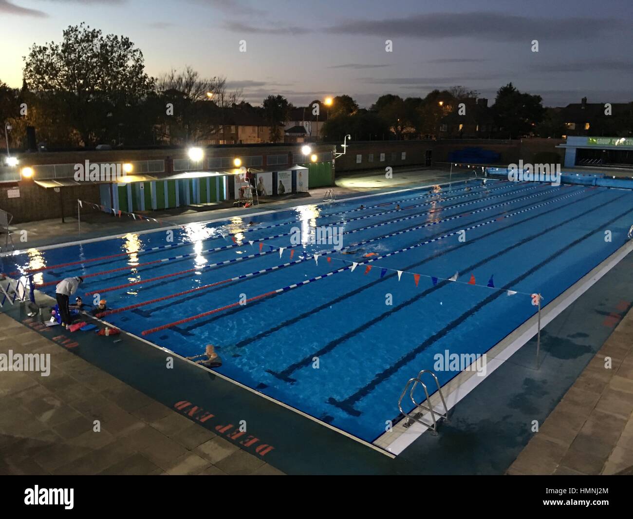 Charlton Lido's heated 50m outdoor swimming pool in Hornfair Park ...