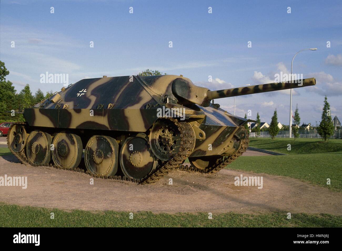 Normandy (France), sites of allied landing of June 1944, German tank ...