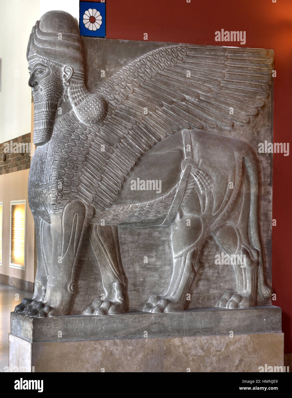 Royal bull hunt. Palace Relief alabaster 695 BC.Nineveh ancient ...