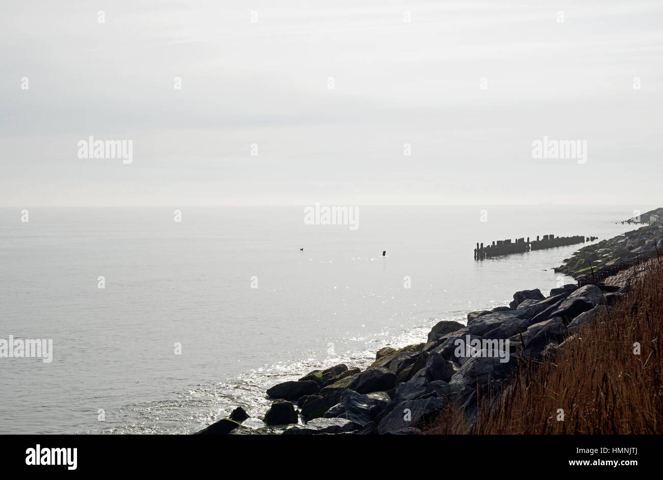 Rock armour and groynes coastal erosion hi-res stock photography and ...
