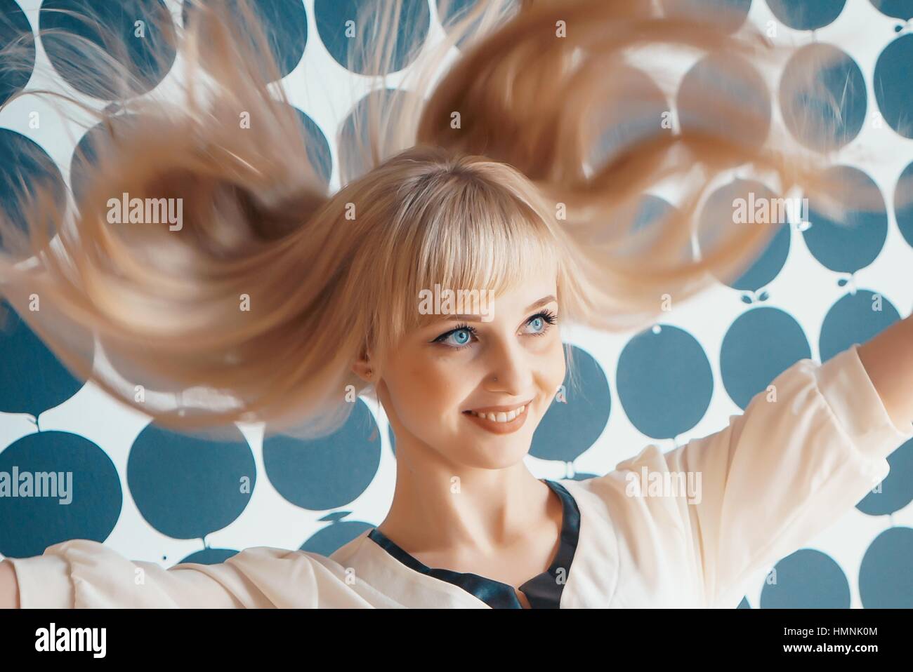 Girl shaking her head hi-res stock photography and images - Alamy