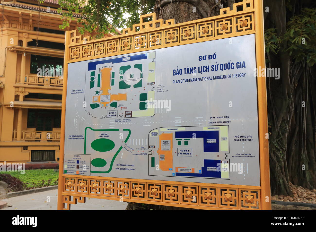 Vietnam National Museum of History map in Hanoi Vietnam. Vietnam ...