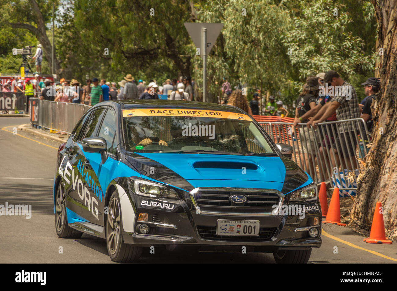 The Tour Down Under races around the street circuit of central Adelaide ...