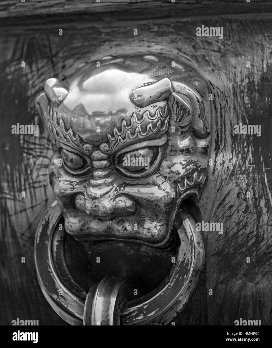 Temple head mouth Black and White Stock Photos & Images - Alamy