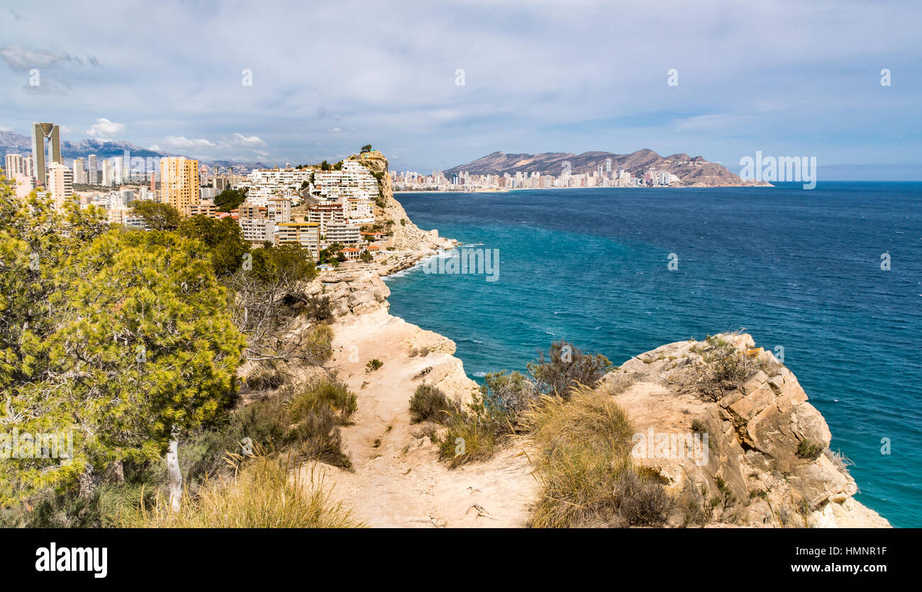 The village of Finestrat and the beachside resort of Cala Finestrat are ...