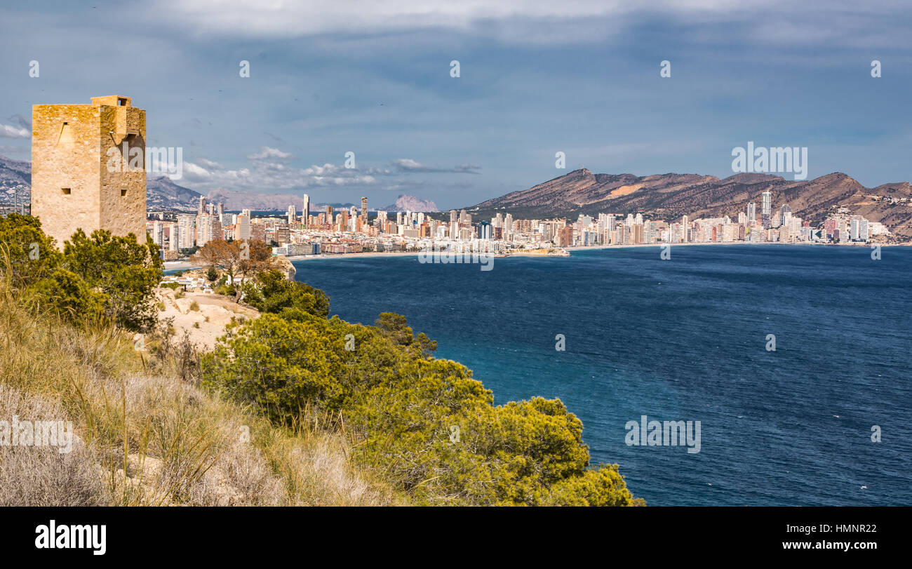 The village of Finestrat and the beachside resort of Cala Finestrat are ...
