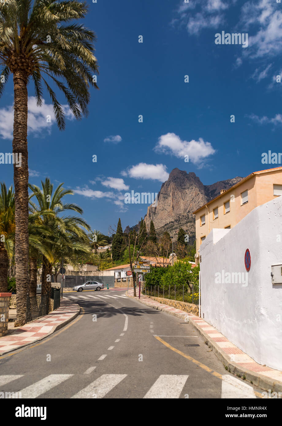 The village of Finestrat and the beachside resort of Cala Finestrat are ...
