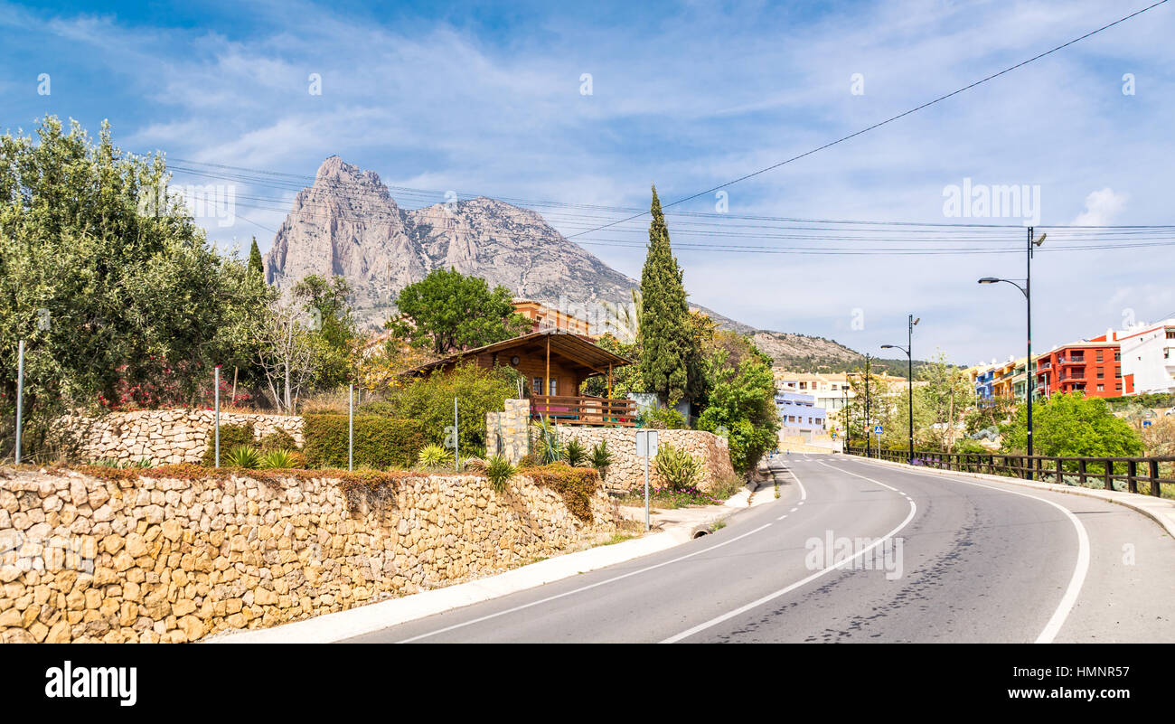 The village of Finestrat and the beachside resort of Cala Finestrat are ...