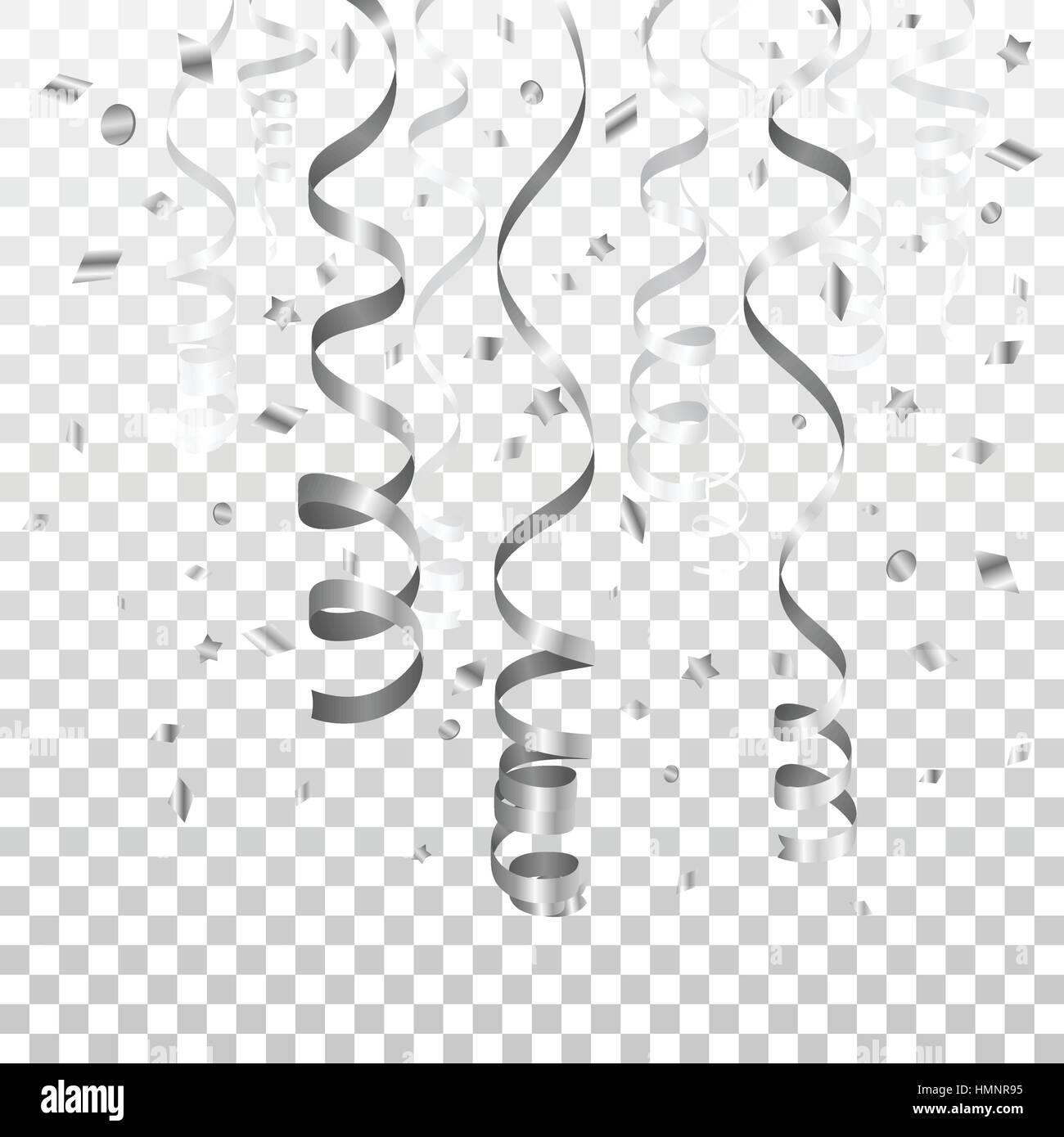 Carnival confetti on white Black and White Stock Photos & Images - Alamy