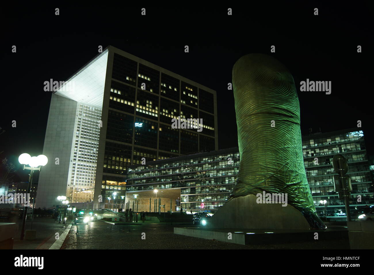 La Defense by night - Paris - France Stock Photo - Alamy