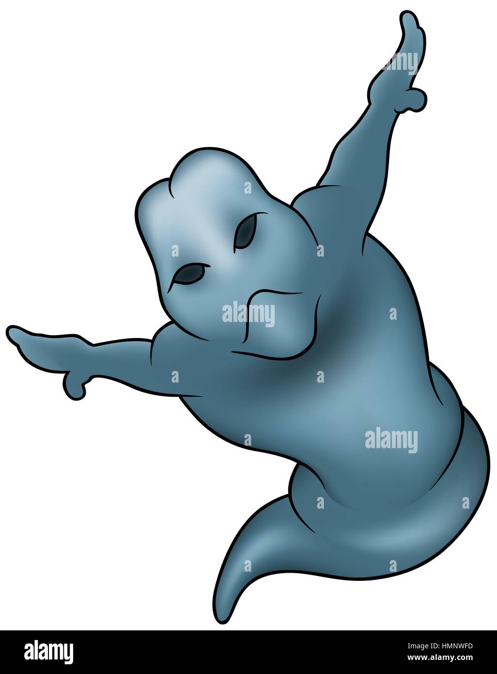 Blue ghost Stock Vector Images - Alamy
