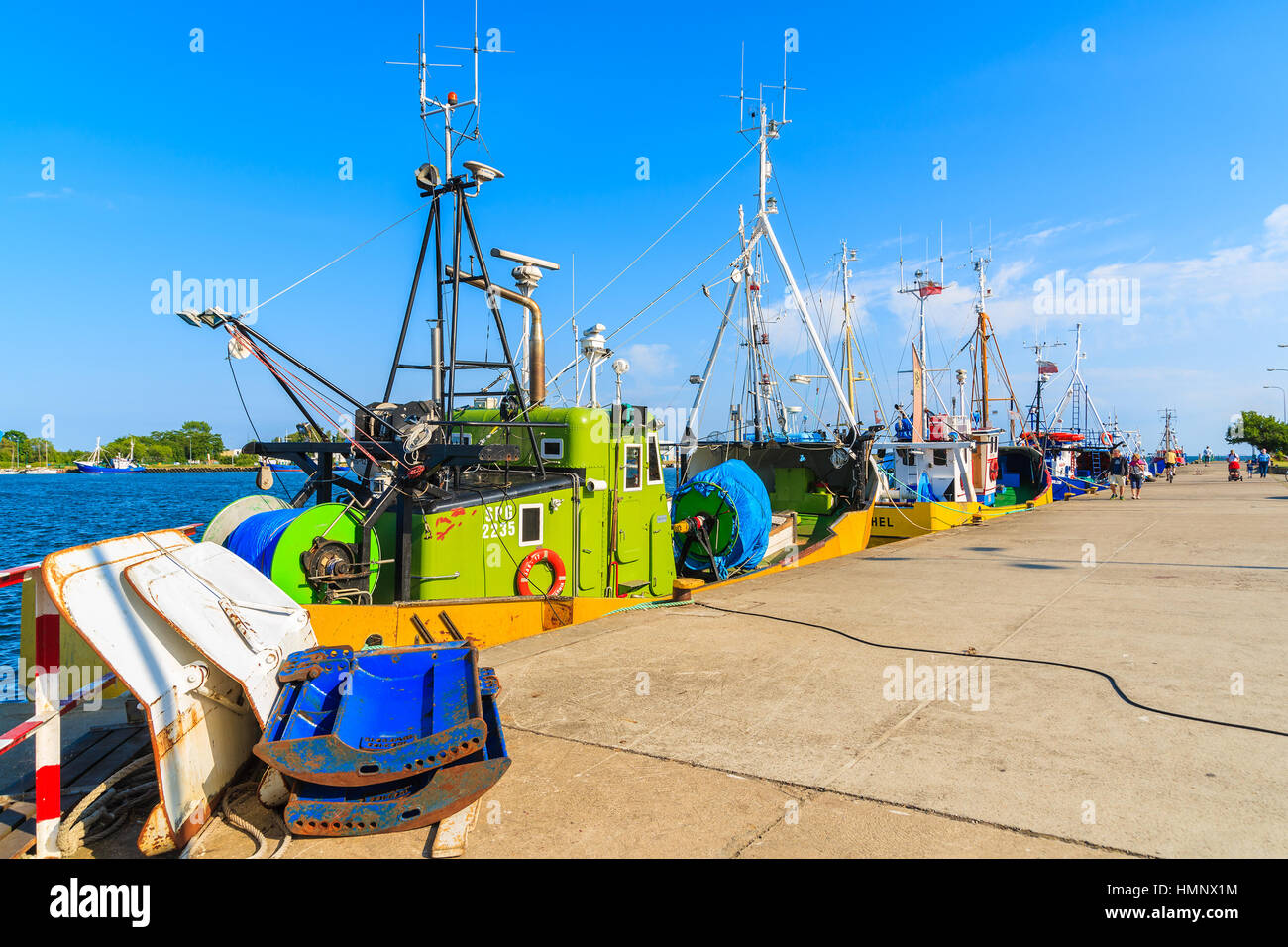 Gdansk harbour fishing hi-res stock photography and images - Alamy