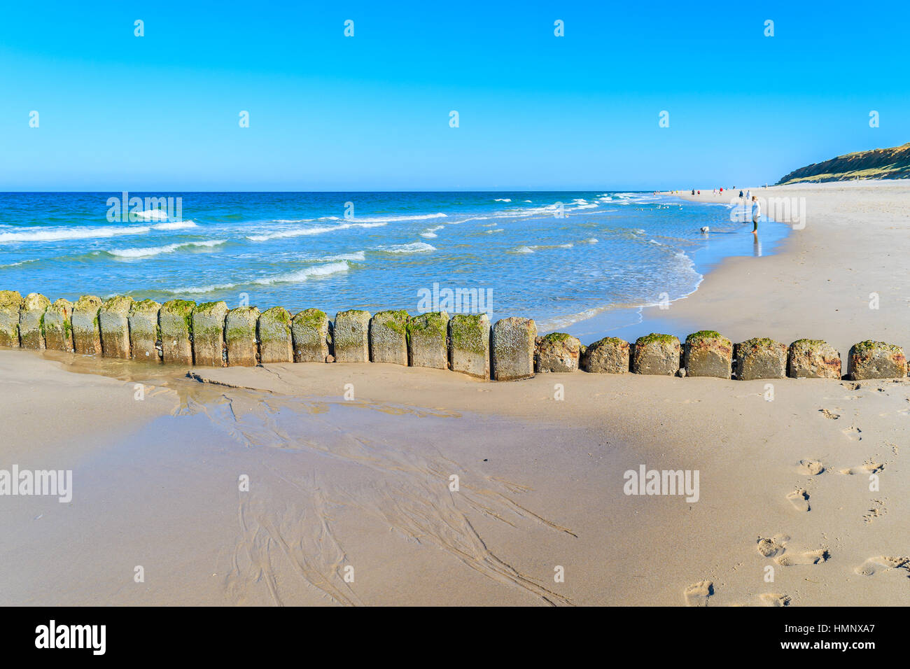 Breakwaters on a beach, Sylt island, Germany Stock Photo - Alamy
